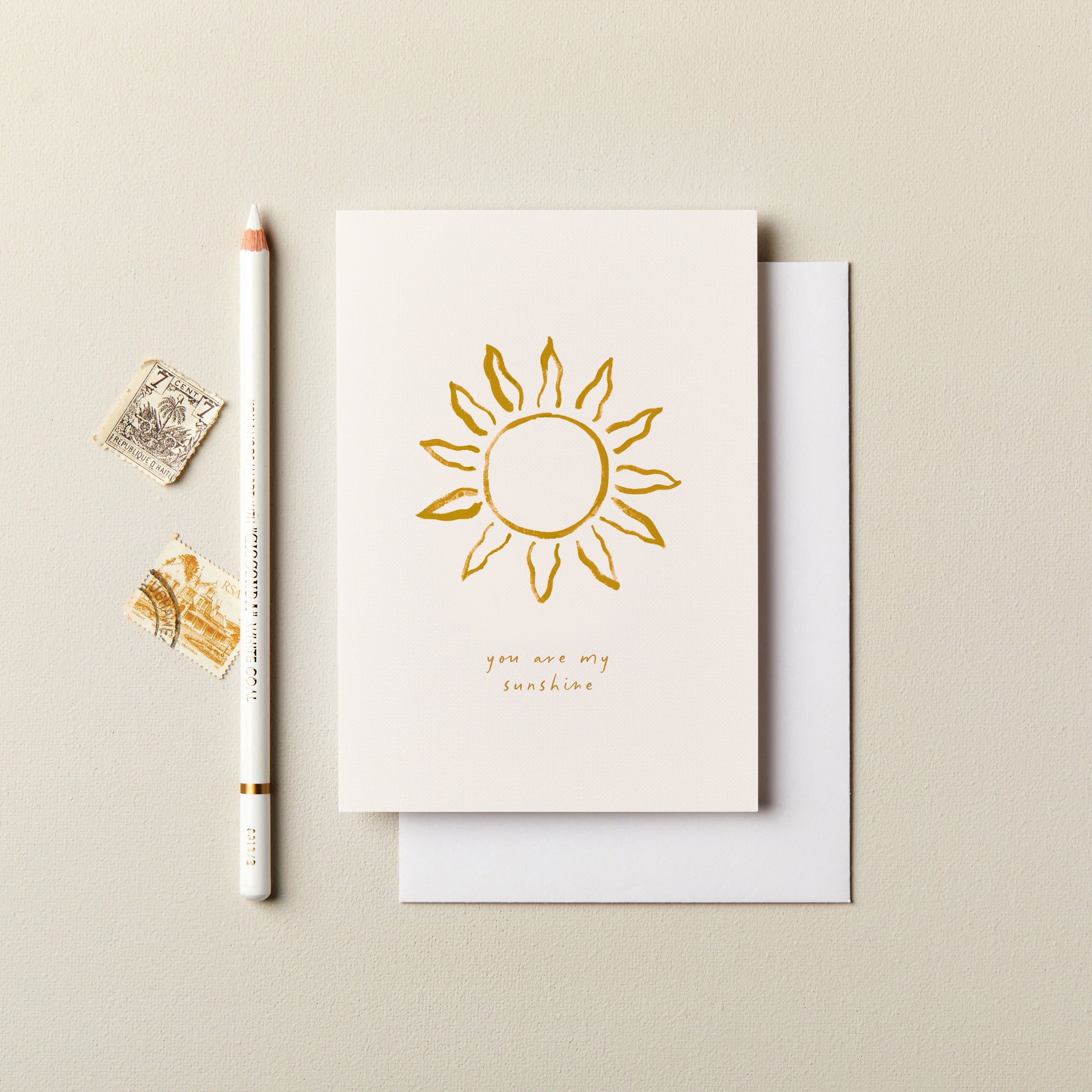 You Are My Sunshine Illustrated Birthday Card | Ink & Bloom