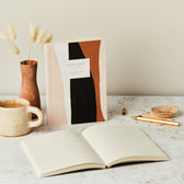 Undated A5 Lay-Flat Weekly Planner in Abstract Pattern | Ink & Bloom