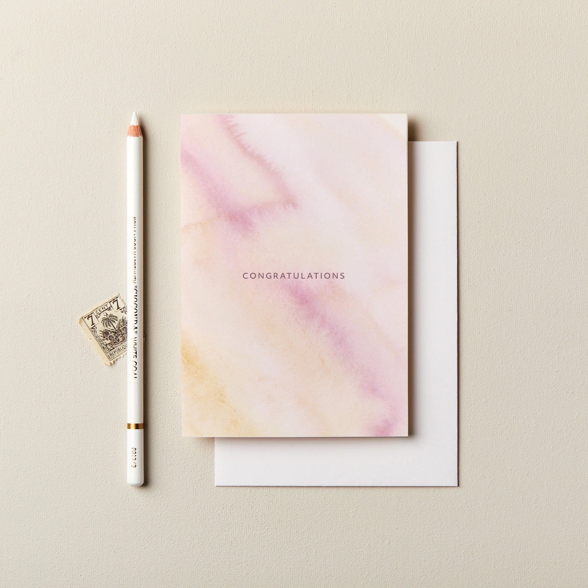 Best Watercolour Congratulations Card 120 x 170mm
